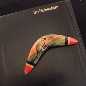 Jewelry | Wwii Native Hand Carved Boomerang Pin Australia | Poshmark